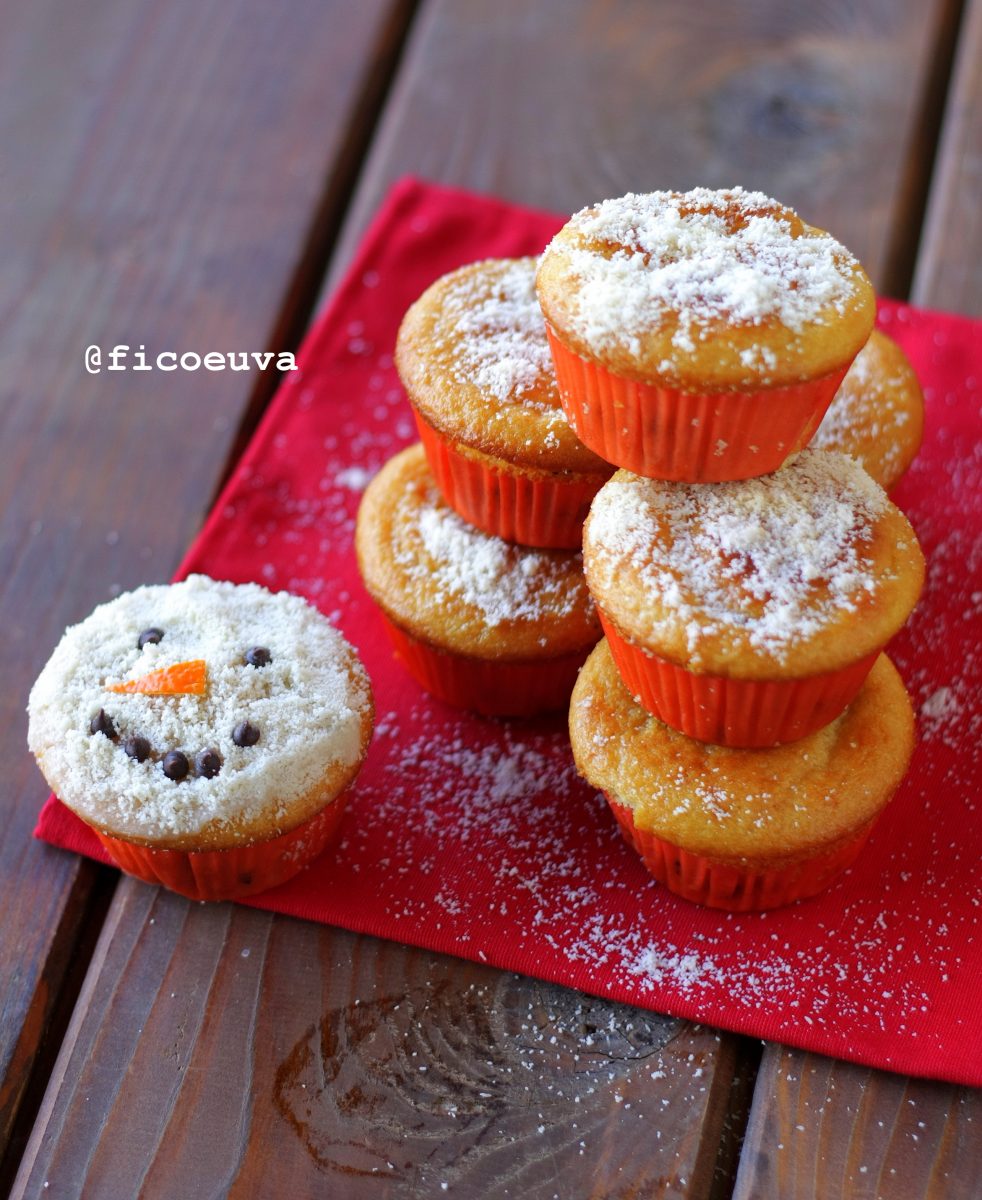 Sofficissimi Snow Muffin - Ricetta di Fico e Uva